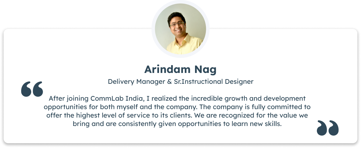 Careers at CommLab India - Exciting Growth Opportunities